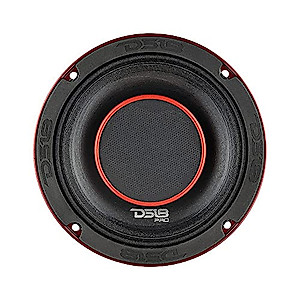 DS18 PRO-HY6.4B 6.5" Hybrid Mid-Range Car Audio Loudspeaker with 1" VC Built-in Compression Driver Horn and Water Resistant Cone 450W Max 225W RMS 4 Ohms (1 Speaker)
