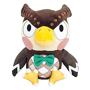 Little Buddy 1839 Animal Crossing New Horizons Blathers 7" Plush, Multicolor