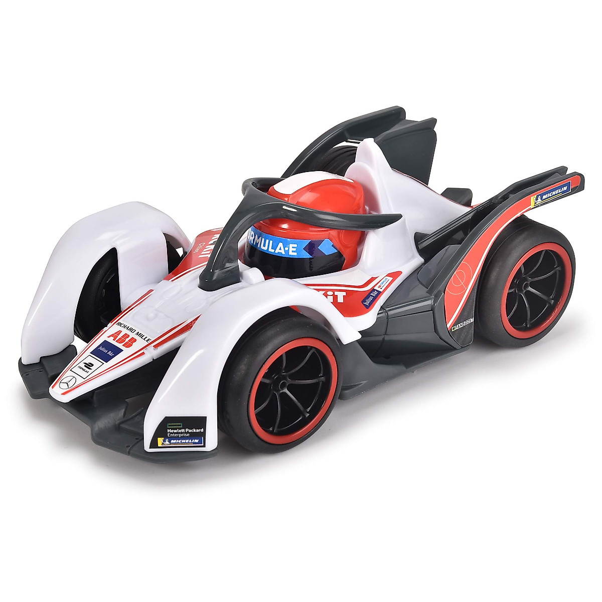 Dickie Toys 203162000 Pullstring Racer, Formula E Series Racing Car with Line Pull, 3 Different Models, Random Selection, 14 cm, from 3 Years
