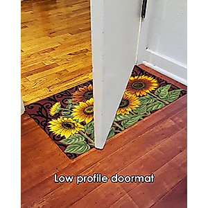 Toland Home Garden 800108 Sunflower Medley Fall Door Mat 18x30 Inch Summer Outdoor Doormat for Entryway Indoor Entrance
