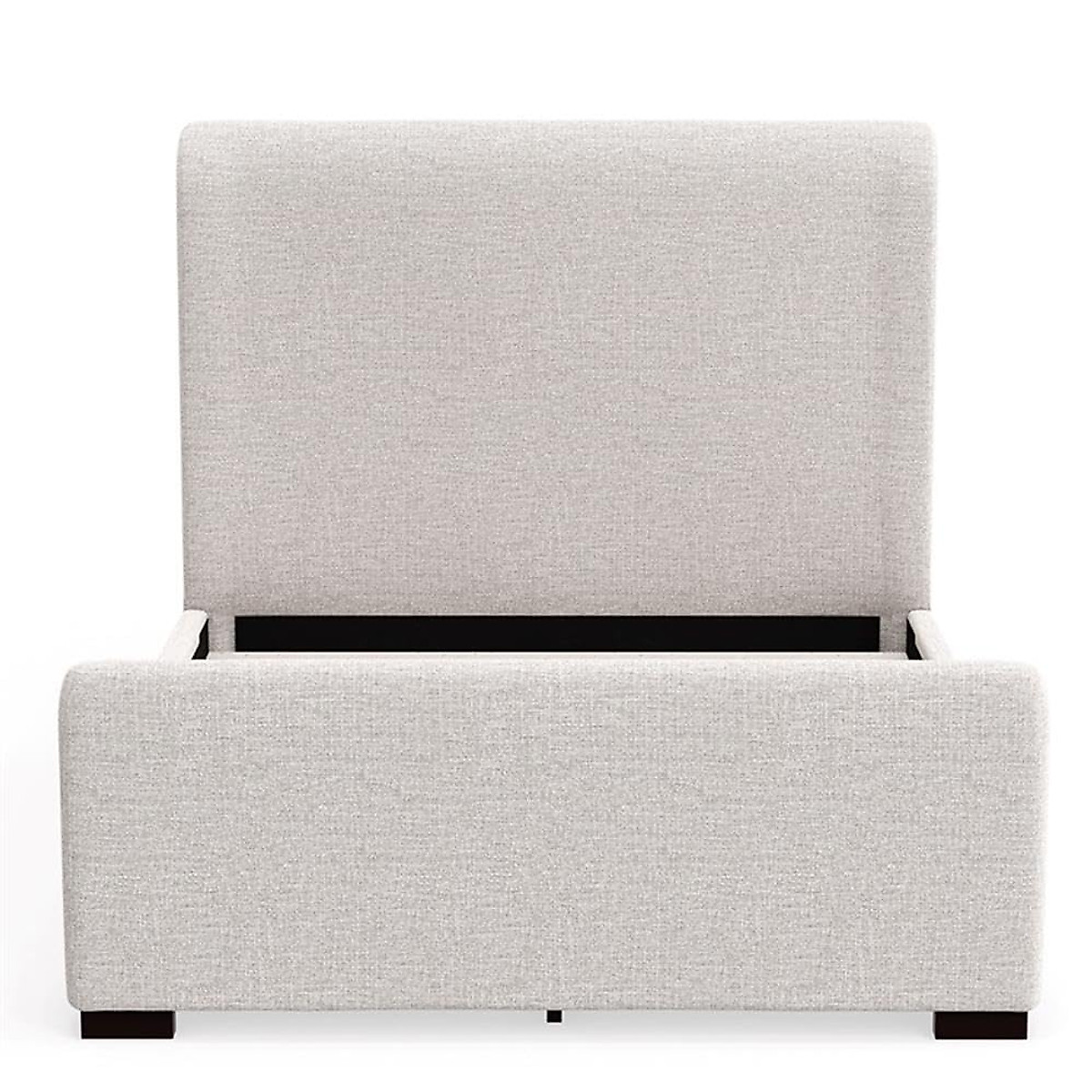 Alpine Furniture Adele Upholstered California King Platform Bed in Beige