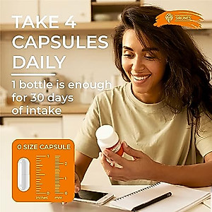 SIRUNES Marine Collagen Peptides, 120 Capsules - Fish Collagen Supplements for Women, Great for Hair, Skin, Nails, Joints & Bones - Made in USA