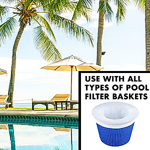 ALWAYSOUTDOORS 40 Pack Pool Skimmer Socks, Works Perfect with The Pool Skimmer for Inground and Above Ground Pool/Pool Skimmer Basket