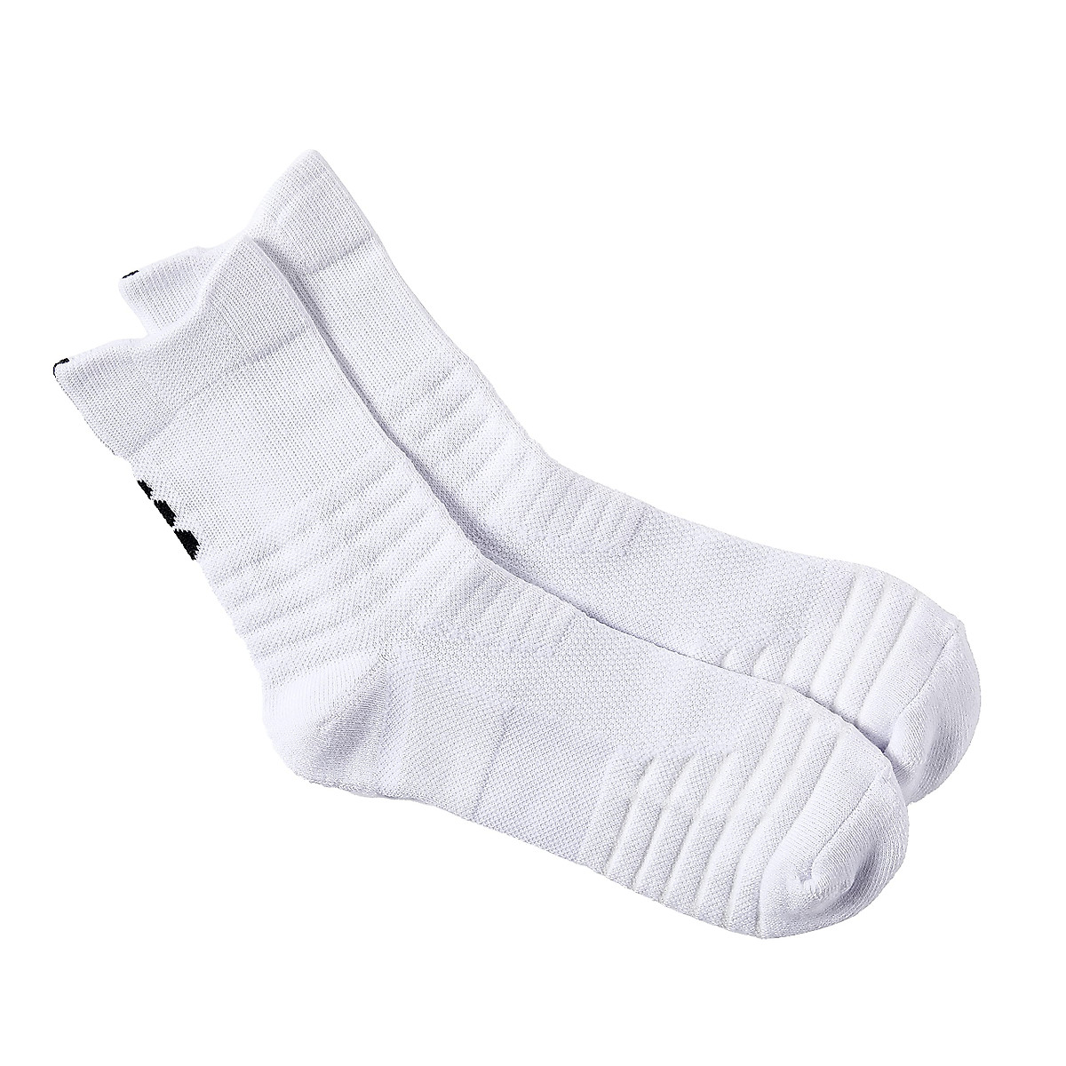Athletic Crew Socks - Moisture Wicking Control Comfort Fit Cushioned socks with Arch Compression 3-Pairs