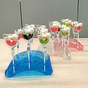 Maybenice Cake Lollipop Holder Display Stand Acrylic Holders 20 Hole Clear Durable Candy Holder for Wedding Party Birthday Dessert Cake Holder