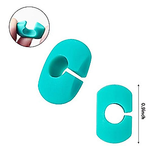 LOVEWEE 24 Pcs Wine Glass Charms Markers Drink Markers, Silicone Wine Glass Markers Glass Identifiers for Glass Cup Champagne Flutes Cocktails, Martinis