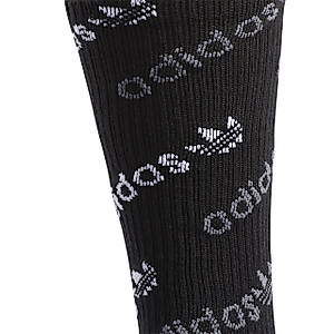 adidas Originals Men's Originals Forum Repeat Single Crew, Black/Onix Grey/White, Large