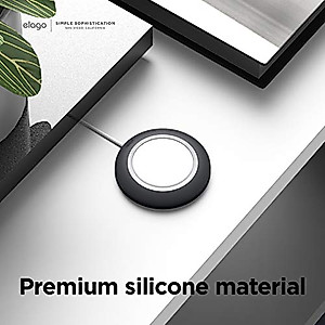elago Charging Pad Compatible with MagSafe Charger, Compatible with iPhone 13, iPhone 12 Models, AirPods Pro & AirPods 3 - Magnetic Charger Holder, Anti-Slip [Black] [Magsafe Charger Not Included]