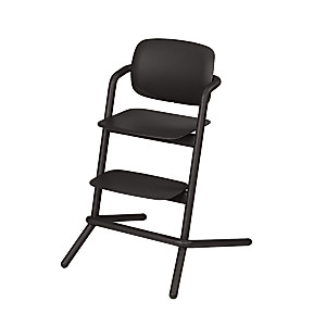 Cybex Lemo High Chair and Bouncer Nest with Easy One Hand Depth and Height Adjustment, Anti-Tip Wheels, and Easy Assembly, Convertible to Adult Chair, Infinity Black