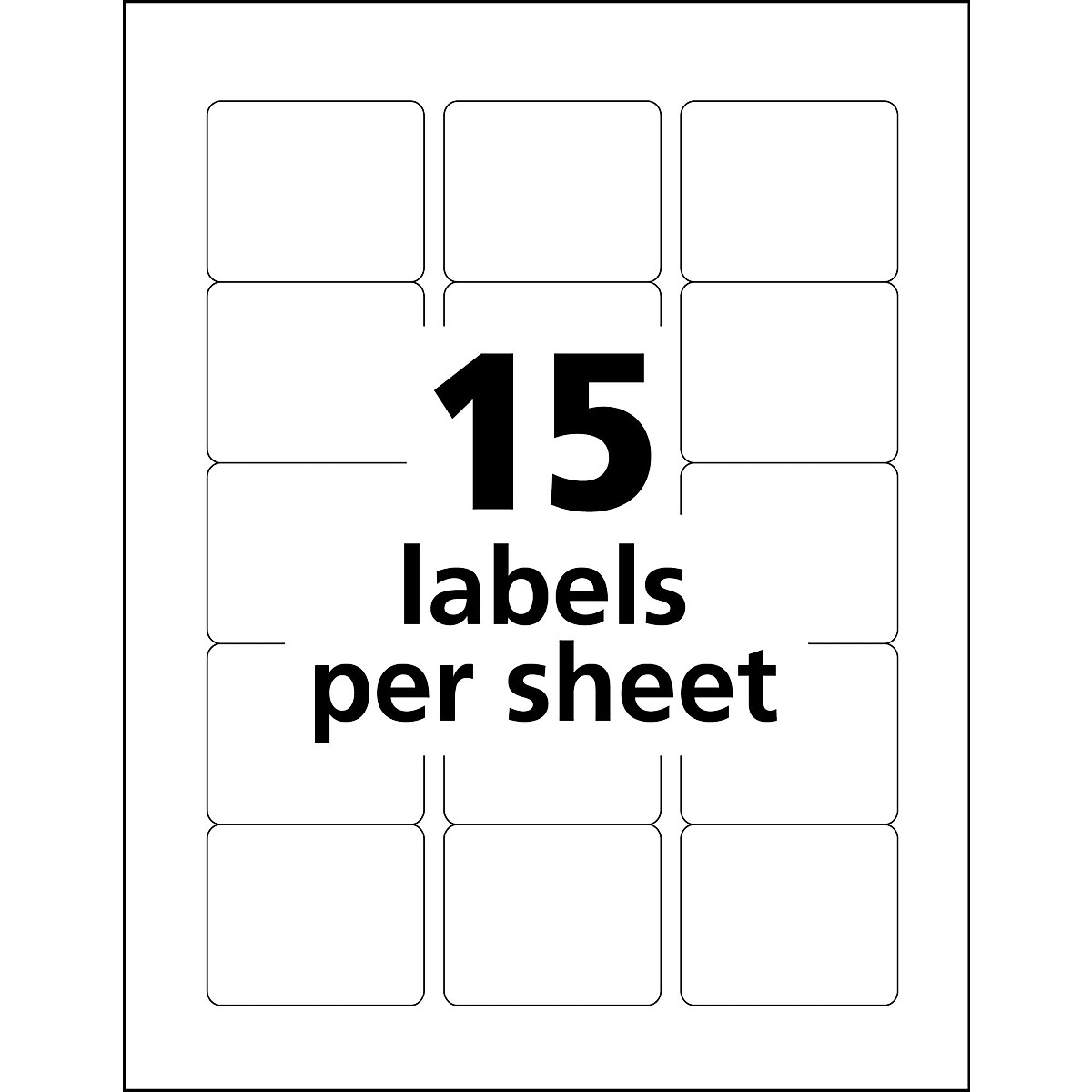 Avery® Durable Easy Peel® ID Labels With Sure Feed® Technology, 6793, Rectangle, 2" x 2-5/8", White, Pack Of 120