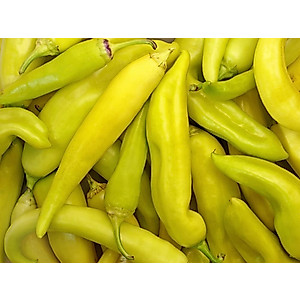 Banana Pepper Seeds for Planting, 100+ Heirloom Seeds Per Packet, (Isla's Garden Seeds), Non GMO Seeds, Other Name: Yellow Wax Pepper/Banana Chilies, Scientific Name: Capsicum annuum