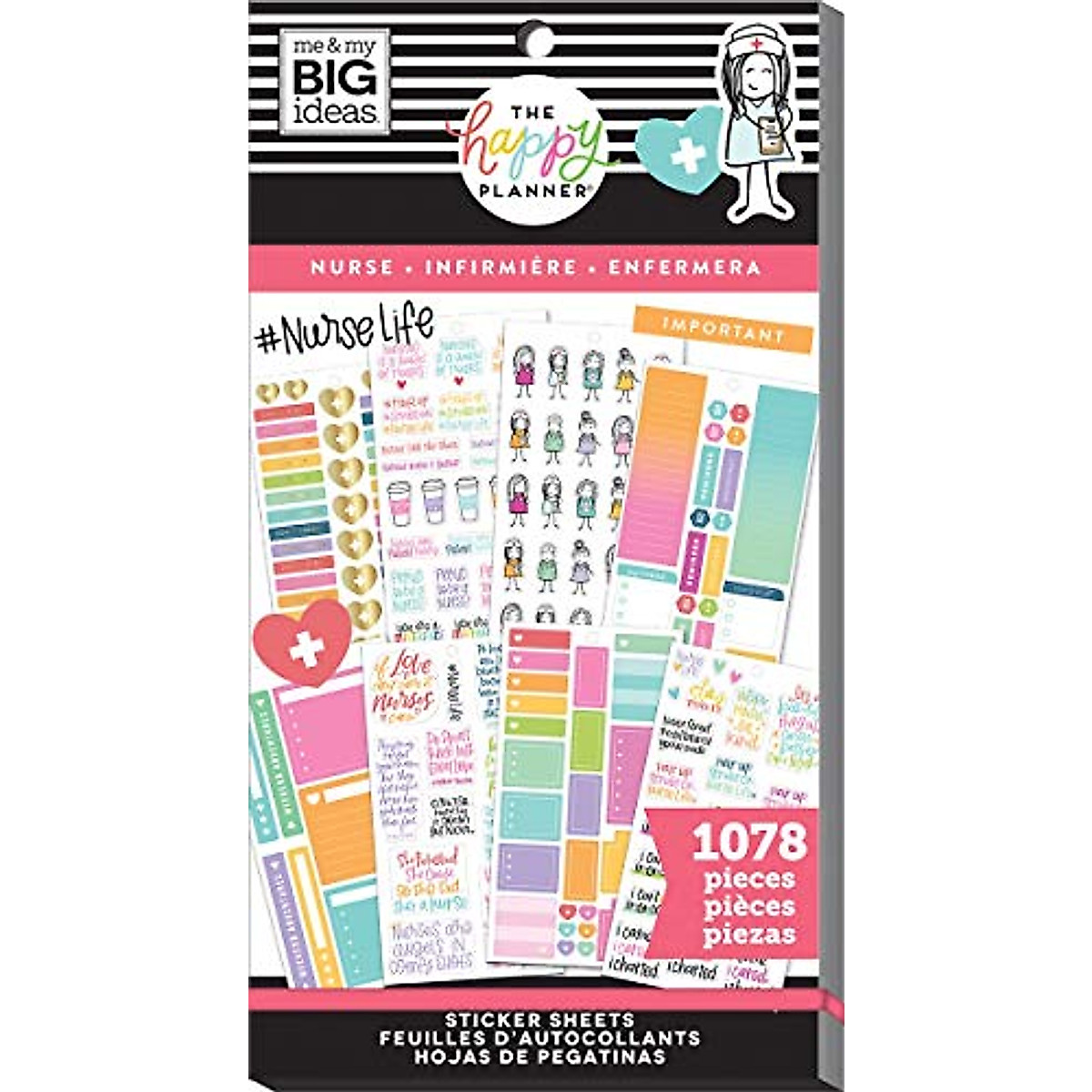 ME & MY BIG IDEAS Happy Planner STCKRS, Nurse, 1078/Pkg
