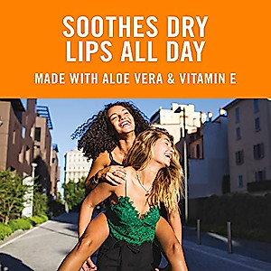 Banana Boat Sunscreen Lip Balm with Aloe Vera Lip Protection, Broad Protection SPF 45, 0.15 oz.