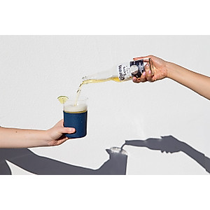 Rabbit R5-21308 Freezable Glasses, Set of 2, Speckled Navy,12 fl oz