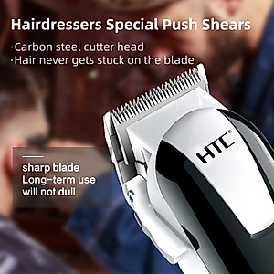 Riyuetan Hair Clippers for Men Professional Carbon Steel Blades Clippers for Hair Cutting High Speed Motor 7000rpm Barber Clippers with Cutter Head Adjuster Hair Trimmer for Men