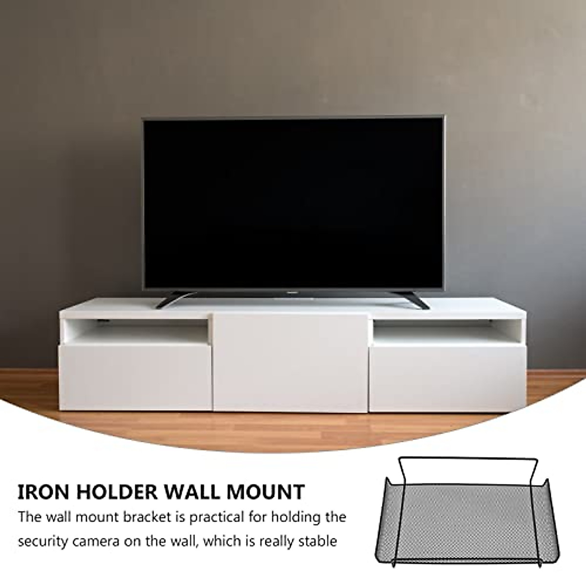 DECHOUS Router Wall Hanging Shelf Metal Mesh Tv Box Floating Shelf for DVD Player Projector Living Room Bedroom Kitchen Office