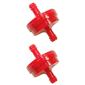 2 Pack 298090S 394358 Lawn Mower 1/4" Inline Gas Fuel Filter Replace for Briggs Stratton 5018 298090 298090S Toro 42-5240 56-6360 John Deere AM107314 LG298090 LG298090S PT4265