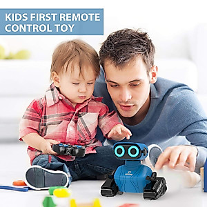 KaeKid Robots for Kids, 2.4Ghz Remote Control Robot Toys with LED Eyes & Flexible Arms, Dance & Sounds, RC Toys for 3 4 5 6 7 8 Year Old Boys Girls