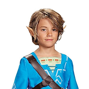 Link Breath Of The Wild Deluxe Costume, Blue, Large (10-12)