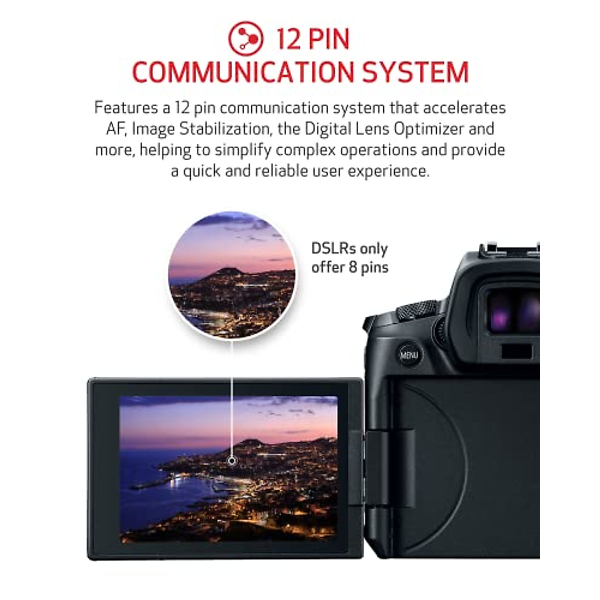 Canon EOS R RF24-105mm F4 L is USM Lens Kit, Vlogging and Content Creator Camera 4K UHD, Digital Single-Lens Non-Reflex AF/AE Camera, 0.24 Magnification, Mirrorless, Full-Frame