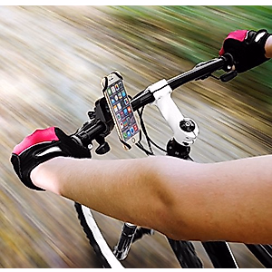 WixGear Magnetic Bike Mount, Universal Magnetic Bicycle & Motorcycle Handlebar Phone Holder for Cell Phones and GPS with Fast Swift-Snap Technology, Magnetic Bike Phone Holder