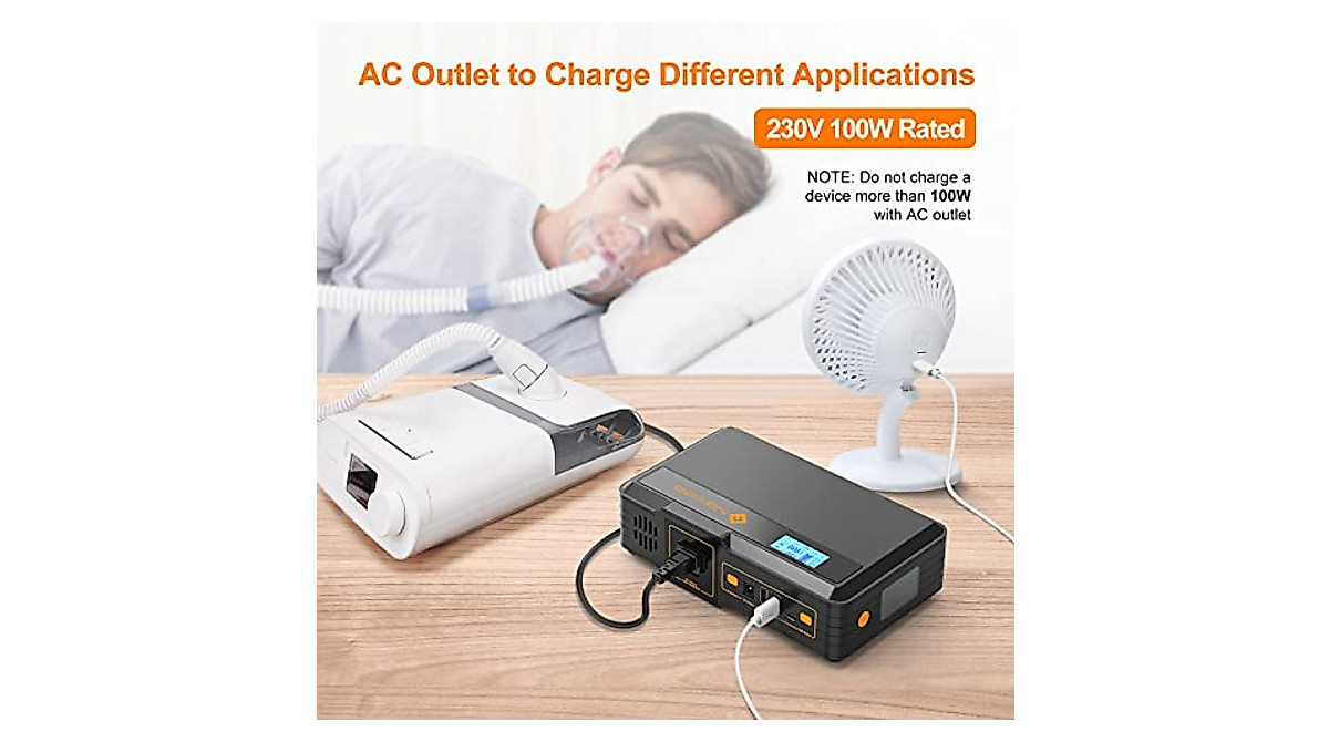 NOVOO 40000mAh Power Bank: 100W AC Portable Power Station