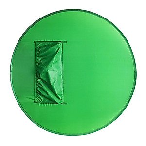 Green Screen Backdrop for Photography 142cm Round Green Screen Backdrop Portable Green Screen Chair Background for Video Chats Video Conference Game Single Layer L Size