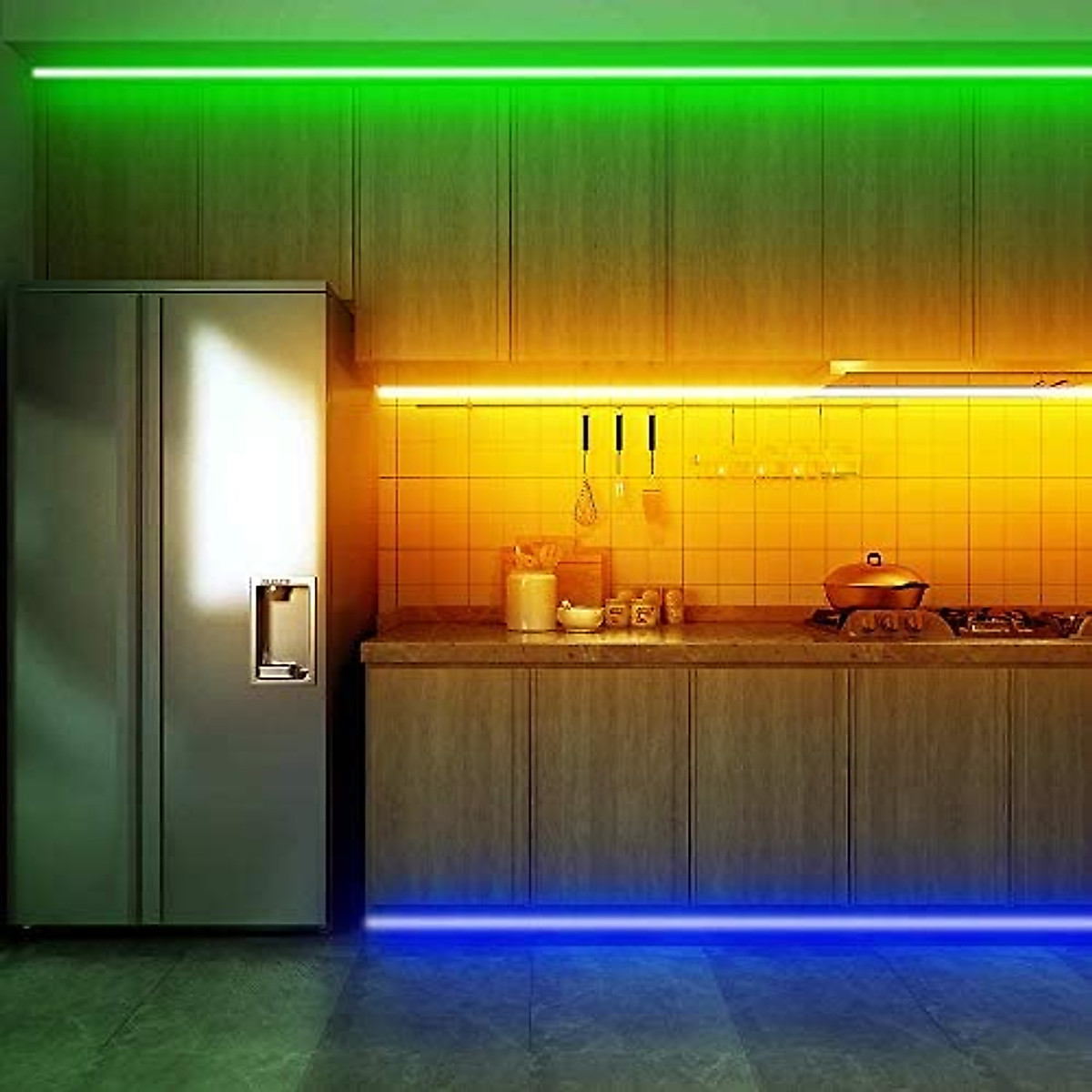 KSIPZE Led Strip Lights RGB Music Sync Color Changing,Bluetooth Led Lights with Smart App Control Remote,Led Lights