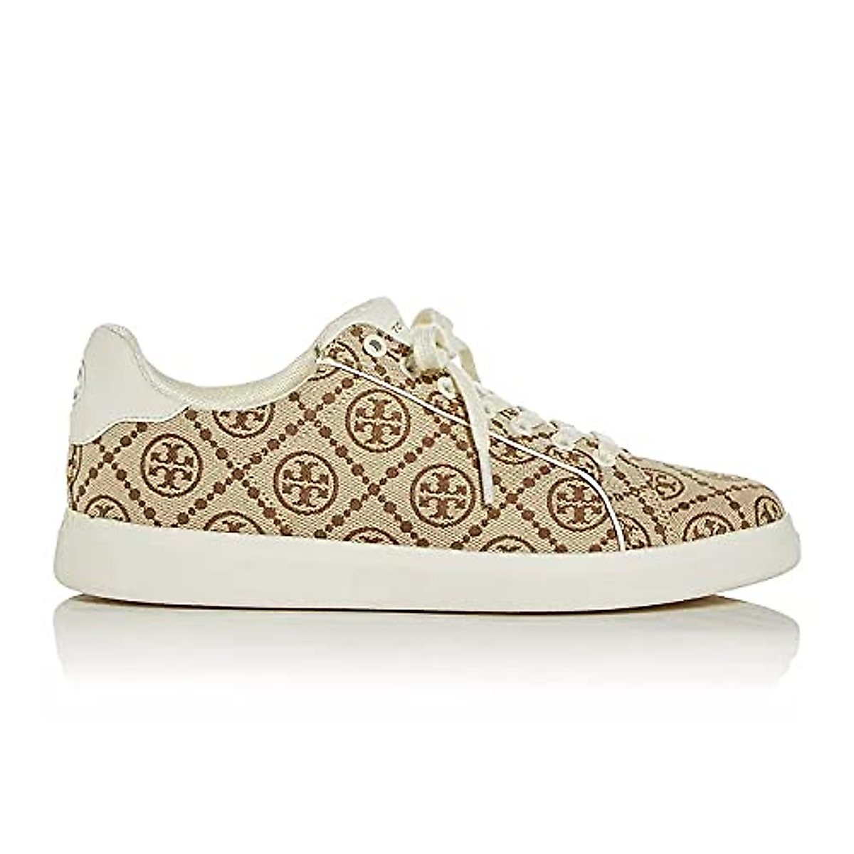 Tory Burch Howell Monogram Court Low Top Sneakers (Hazel, Numeric_10)