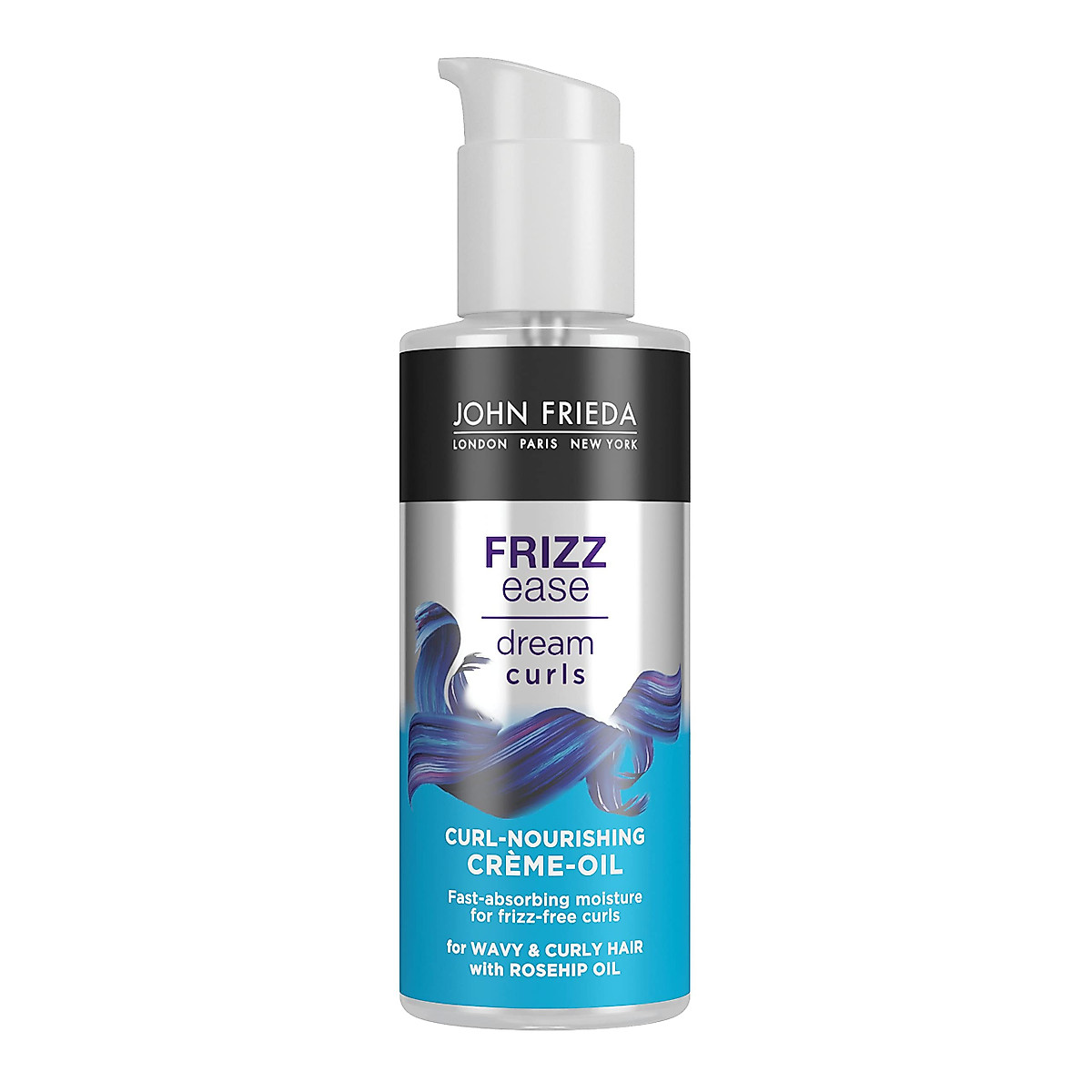 John Frieda Frizz Ease Dream Curls Fast Absorbing & Nourishing Curl Crème Oil for Soft & Defined Curls 100 ml for Wavy & Curly Hair