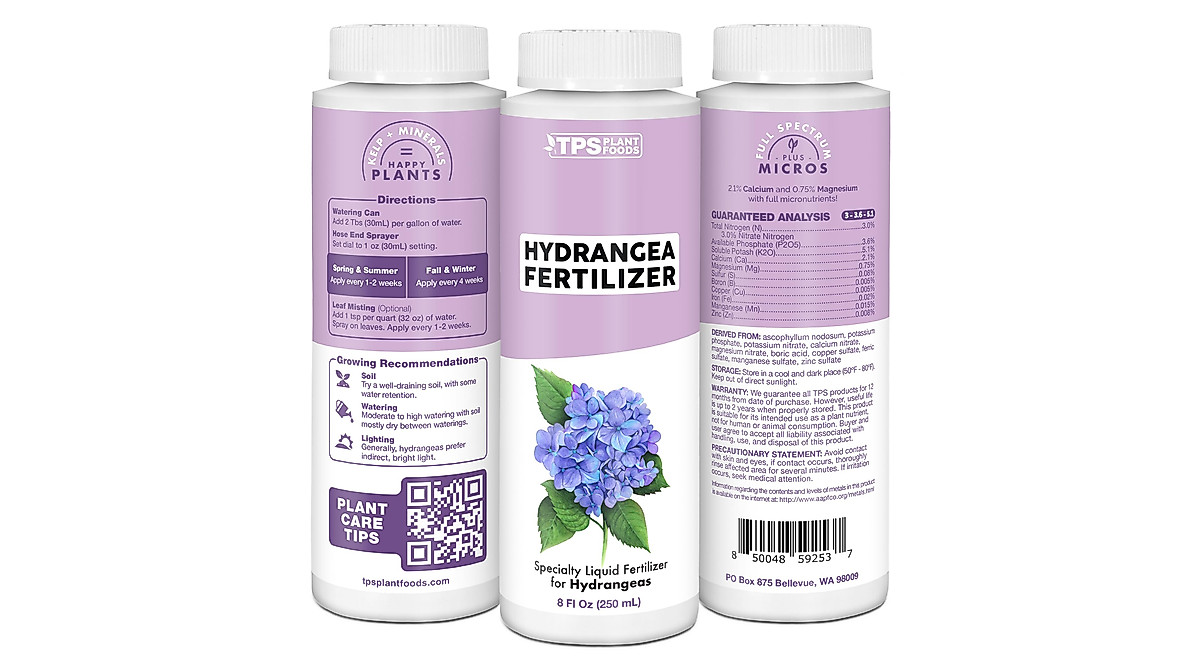 Hydrangea Fertilizer for Acid Loving Plants | Liquid 8oz