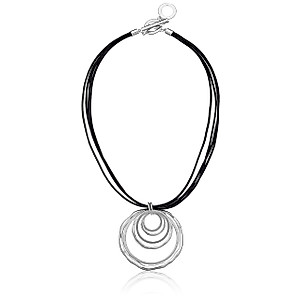 Anne Klein Silver Tone 28' Pendant Enhancers, 17.5