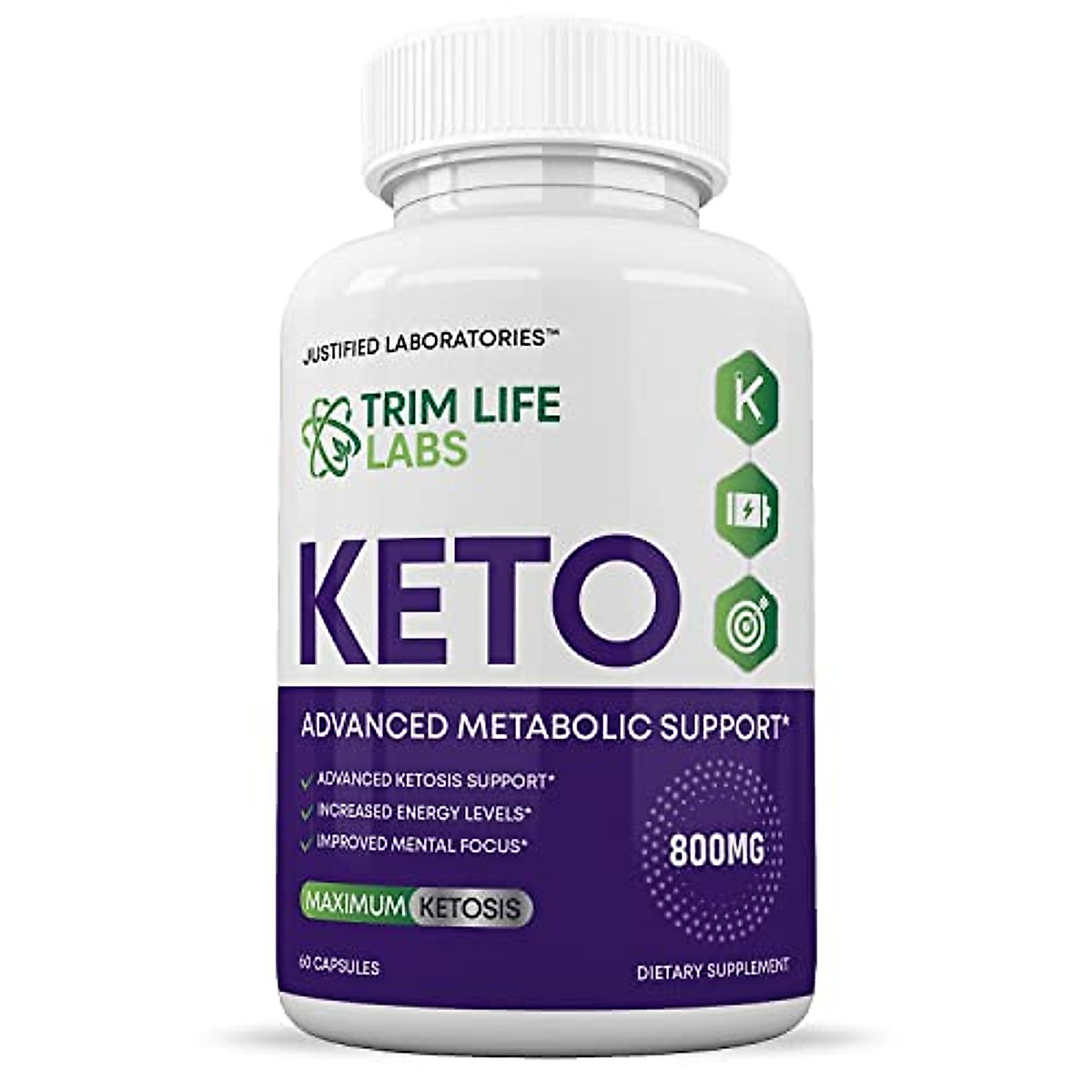 (3 Pack) Trim Life Labs Keto Pills Includes Apple Cider Vinegar Patented goBHB® Exogenous Ketones Advanced Ketogenic Supplement Ketosis Support for Men Women 180 Capsules