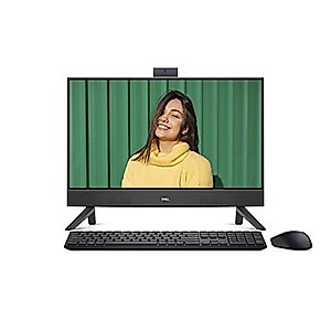 Dell Inspiron 5415 All in One - 23.8-inch FHD (1920 x 1080) Non-Touch Display, AMD Ryzen 5 5625U, 8GB DDR4 RAM, 256GB SSD, AMD Radeon Graphics, MediaTek Wi-Fi 6, Windows 11 Home - Black