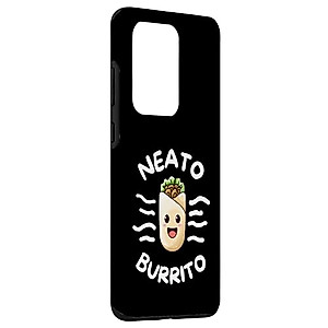 Galaxy S20 Ultra Neato Burrito Lover Cute Kawaii Funny Saying Food Pun Dark Case