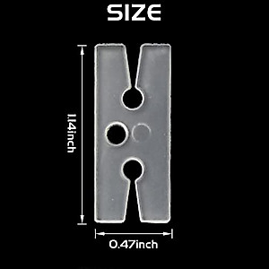 GXXMEI 300PCS Plastic Balloon Clips Ties for Sealing, H Shape Bulk Balloon Ties clips Tool for Wedding Party Christmas Birthday Decoration