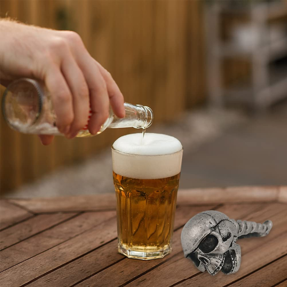 Beer Bottle Opener Halloween Skull Head Bottle Opener Skeleton Bottle Opener Keychain Beverage Bottle Opener for Decor