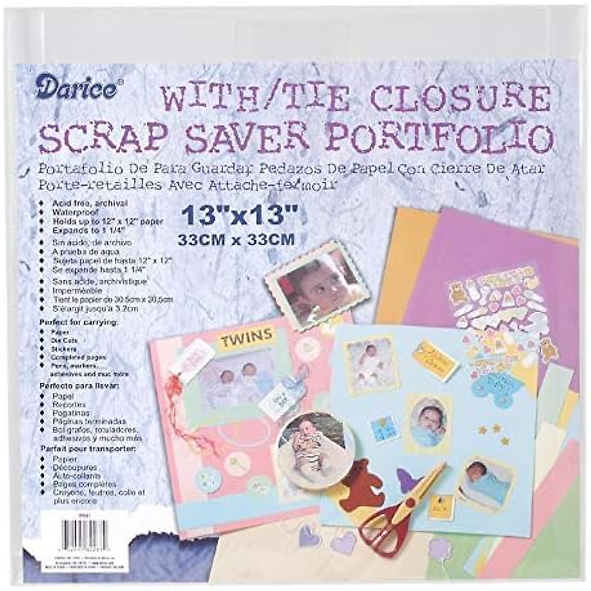 Scrap Saver Portfolio - Tie Close - 13 x 13 - Set of 4