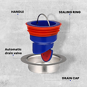 OSALADI 4PCS Drain Backflow Preventer Shower Floor Drain Backflow Preventer One Way Drain Valve Sewer Core for Floor Water Drainage