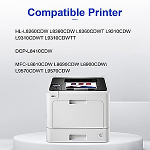 Super High Yield TN 436 Compatible TN-436K TN-436C TN-436M TN-436Y Toner Cartridge Replacement for Brother HL-L8260CDW L8360CDW L8360CDWT L9310CDW L9310CDWT Printer (1BK+1C+1M+1Y, 4-Pack)