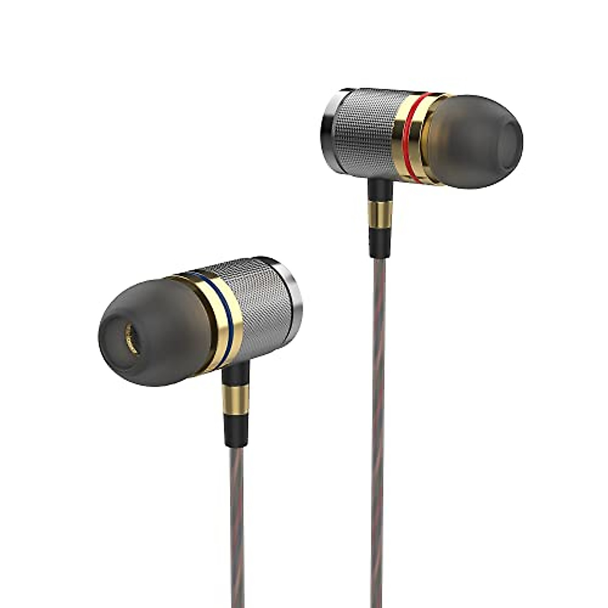 Betron YSM1000 Earphones in Ear Headphones Wired 3.5mm Jack Tangle-Free Cable Case and Noise Isolating Earbuds