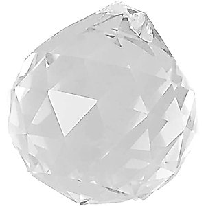 JANEMO Crystal,40mm Suncatcher Ball Prism Pendant,Use for Rooms, Balconies,Windows, Attics or Gardens