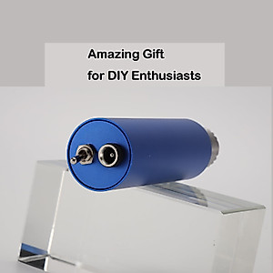 Deruilong 0.3-4mm Micro Electric Hand Drill Aluminium Portable Handheld Drill,Speed Control Adjustment, Hole Punch Rotary Tool DIY Kit with 10pcs Micro Drill Bits