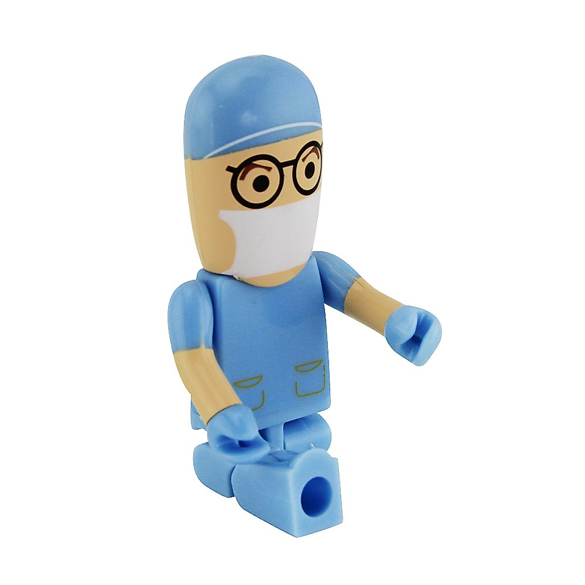 Usbkingdom 32GB USB 2.0 Flash Drive Blue Robot Doctor Surgeon Nurse Shape Pen Drive Thumb Drive Memory Stick Pendrive Jump Drive Flash Disk