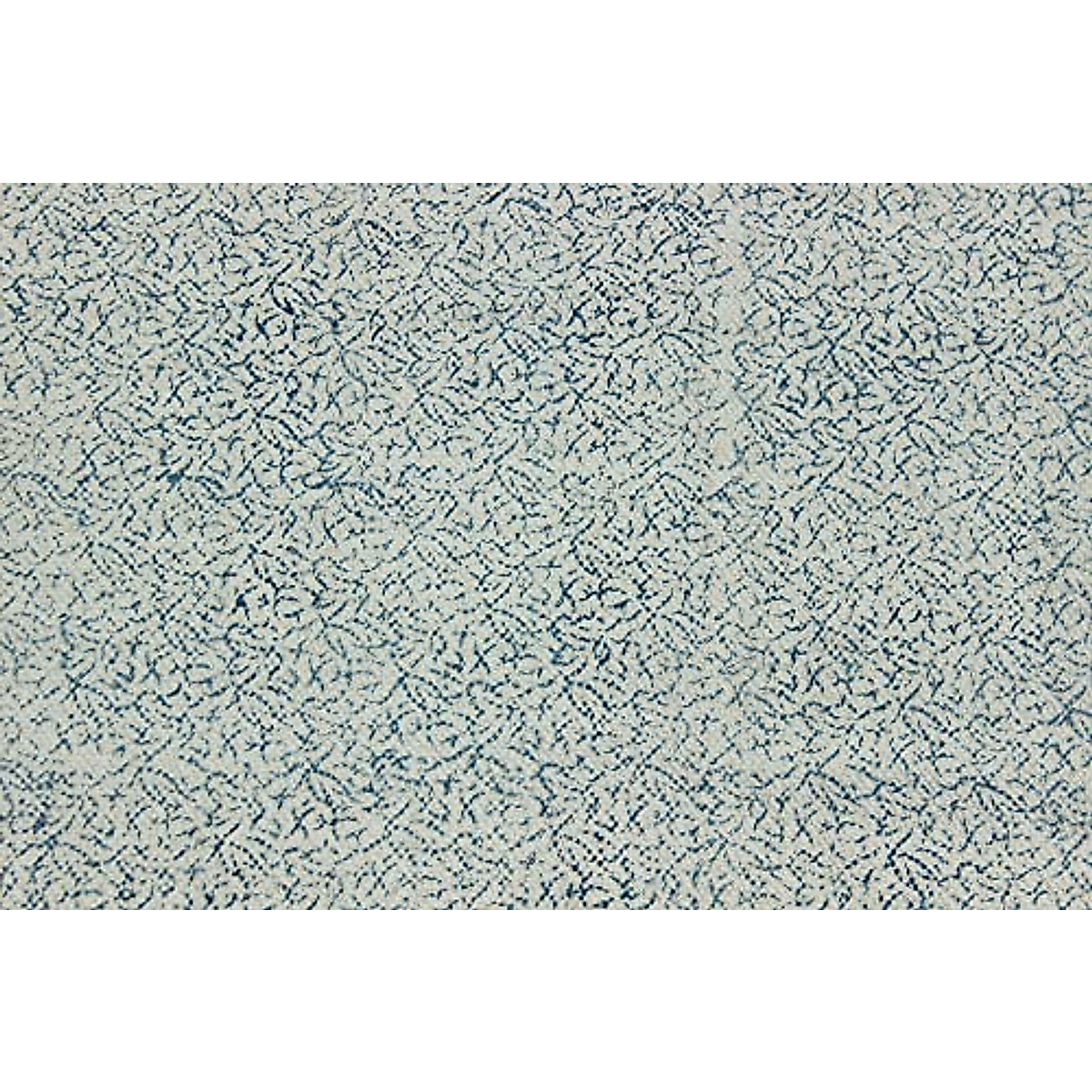 Casavani Hand Block Printed Cotton Dhurrie Geometric Blue & Black Area Rug Doormat Floor Rug Indoor Area Rugs for Bedroom Living Room Laundry Room 6x12 Feet Runner