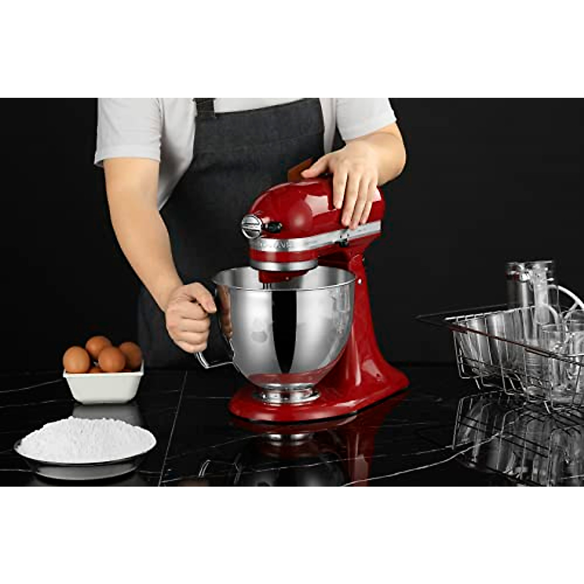 5 QT Stainless Steel Mixer Bowl Compatible With KITCHENAID TILT-HEAD STAND MIXERS 4.5-Quart (4.3 L) And 5-Quart (4.7 L) (Stainless Steel Polished)