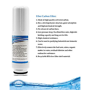 Replacement Internal Active Carbon Water Filter for pH3.5~10.5 Alkaline Water Ionizer AG7.0 Only