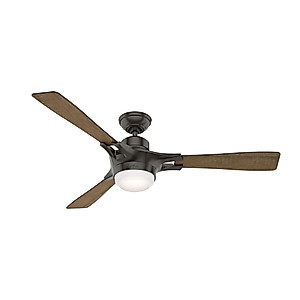 Hunter Signal Indoor Wi-Fi Ceiling Fan with LED Light and Remote Control, 54", Noble Bronze