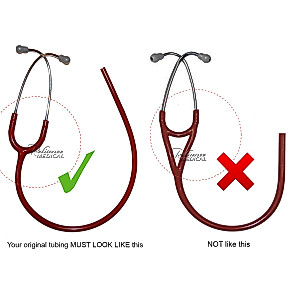 (Stethoscope Binaural) Replacement Tube by Reliance Medical fits Littmann® Classic II PEDIATRIC Stethoscope - TUBING RASPBERRY Color