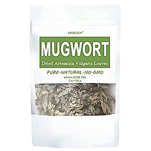 LYCKLIGA - Mugwort Leaves, Mugwort Tea, 2oz(56g) Natural Mugwort Herb Dried Artemisia Vulgaris